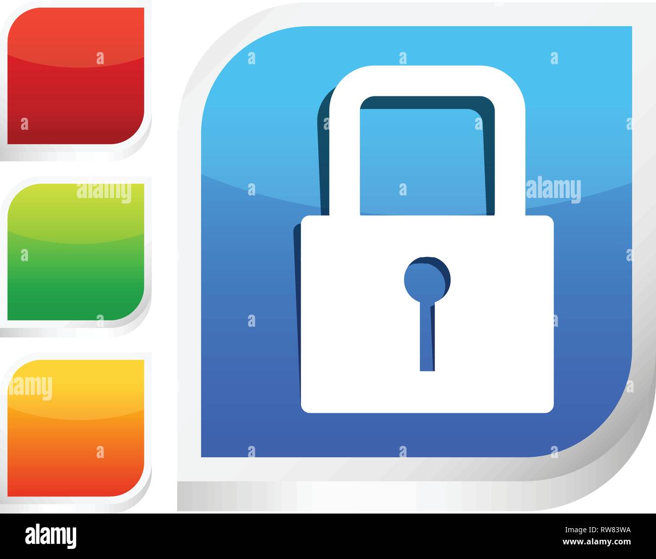Lock and hasp Stock Vector Images - Alamy