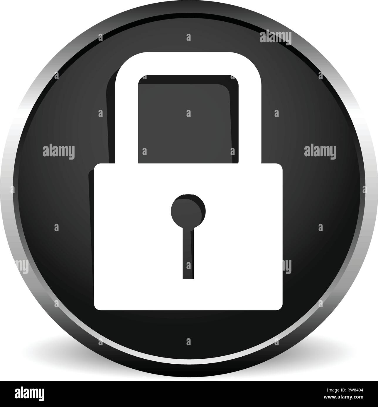 For security, prevention, privacy themes: Padlock icon Stock Vector Image & Art - Alamy