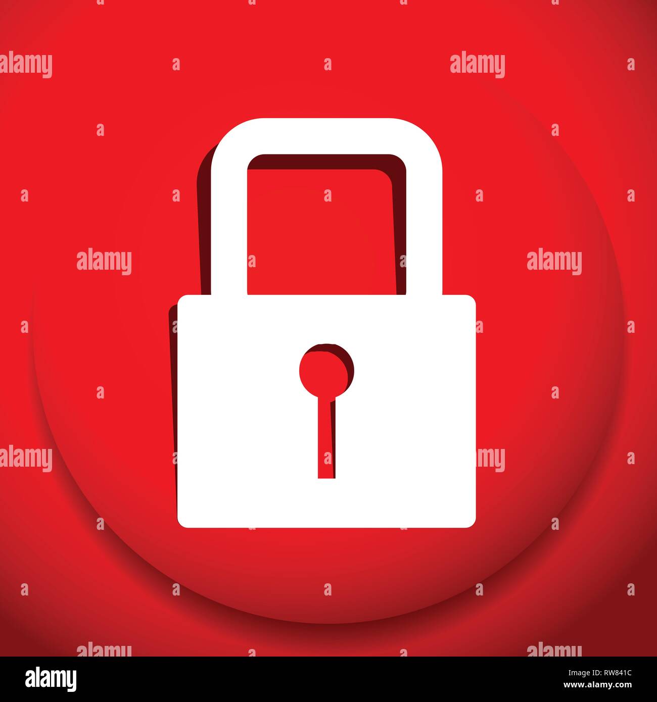 For security, prevention, privacy themes: Padlock icon Stock Vector Image & Art - Alamy