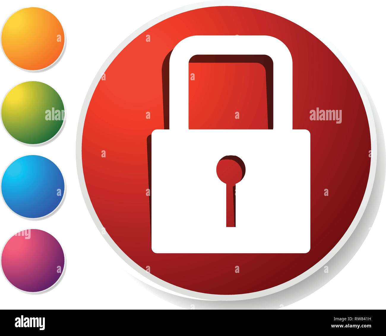 For security, prevention, privacy themes: Padlock icon Stock Vector ...
