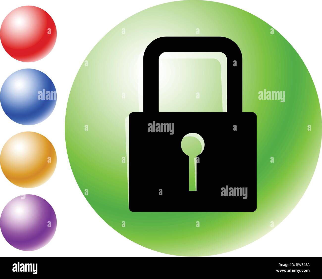 For security, prevention, privacy themes: Padlock icon Stock Vector ...