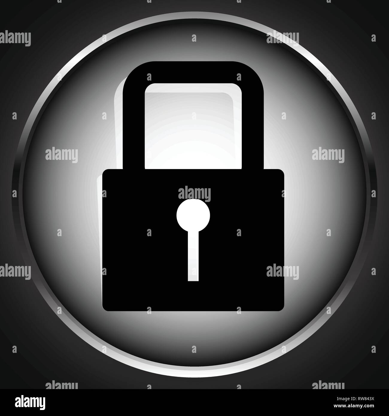 For security, prevention, privacy themes: Padlock icon Stock Vector ...