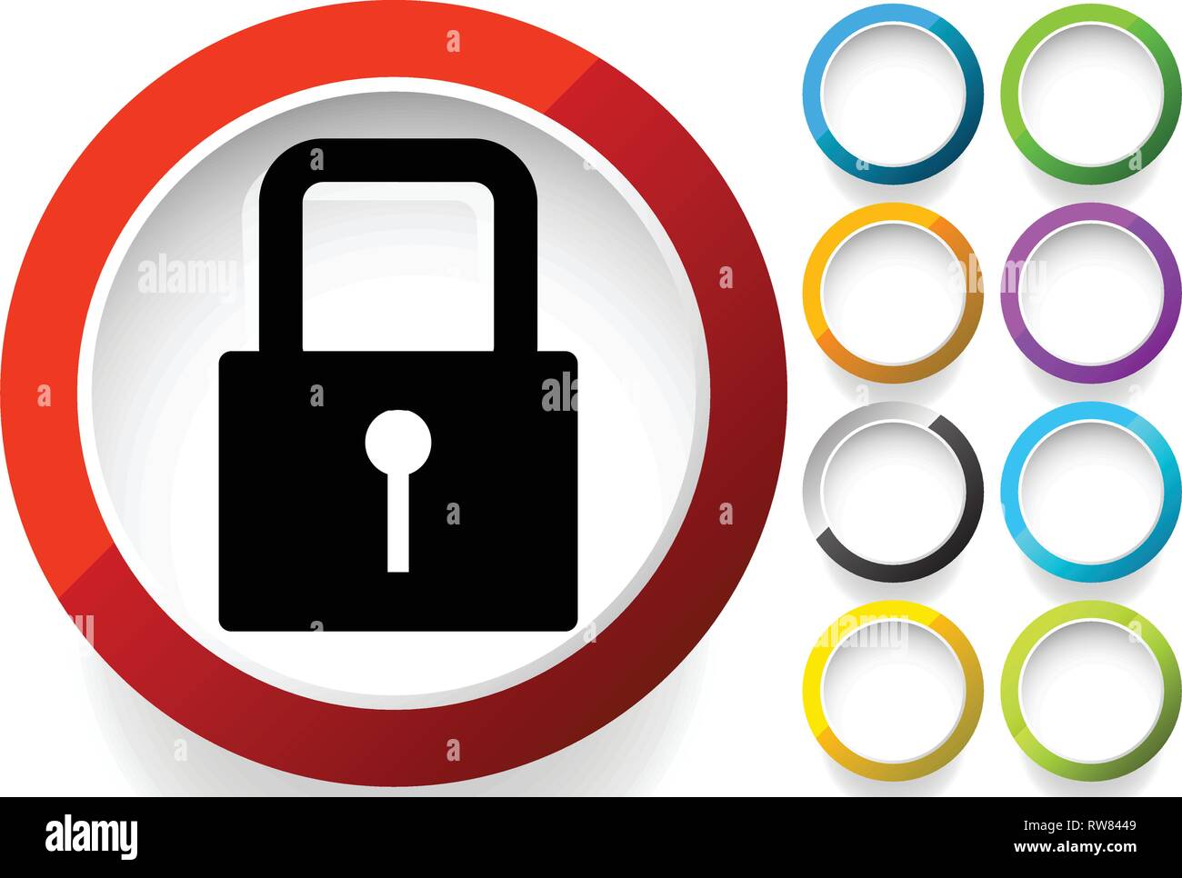 For security, prevention, privacy themes: Padlock icon Stock Vector ...