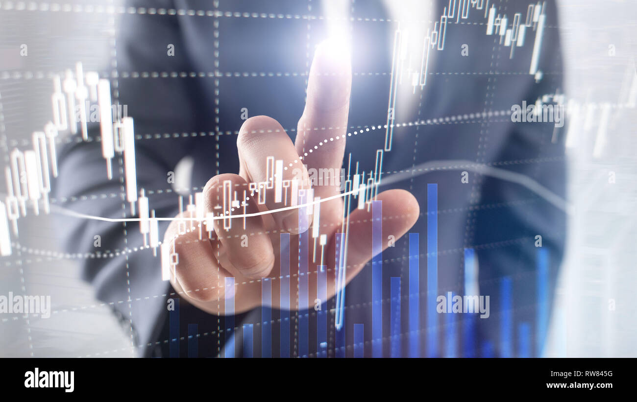 Forex trading, Financial market, Investment concept on business center ...
