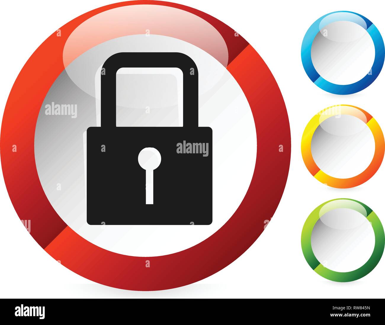 For security, prevention, privacy themes: Padlock icon Stock Vector Image & Art - Alamy