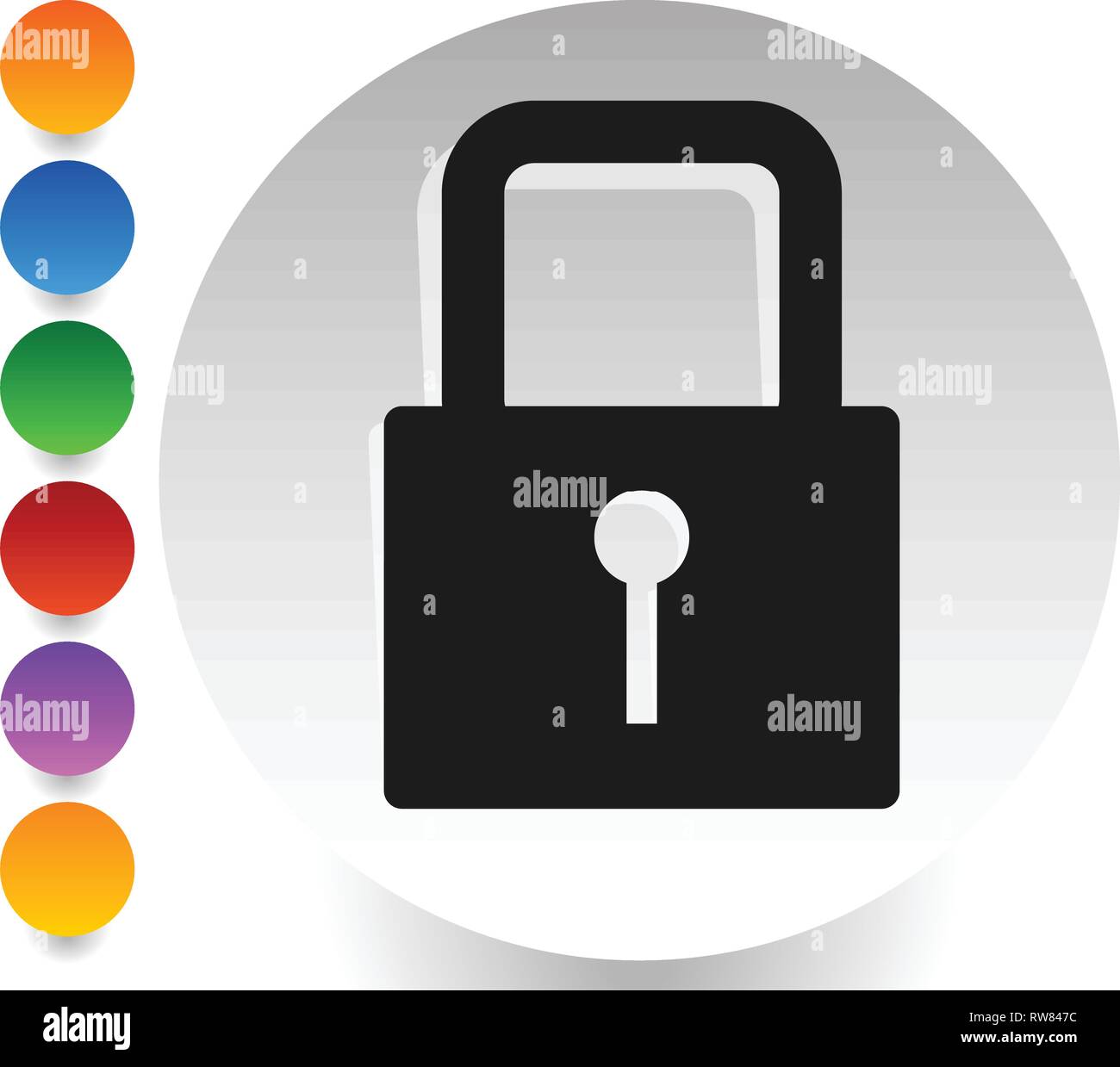 For security, prevention, privacy themes: Padlock icon Stock Vector Image & Art - Alamy