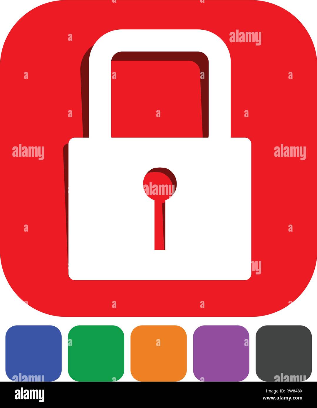 For security, prevention, privacy themes: Padlock icon Stock Vector Image & Art - Alamy