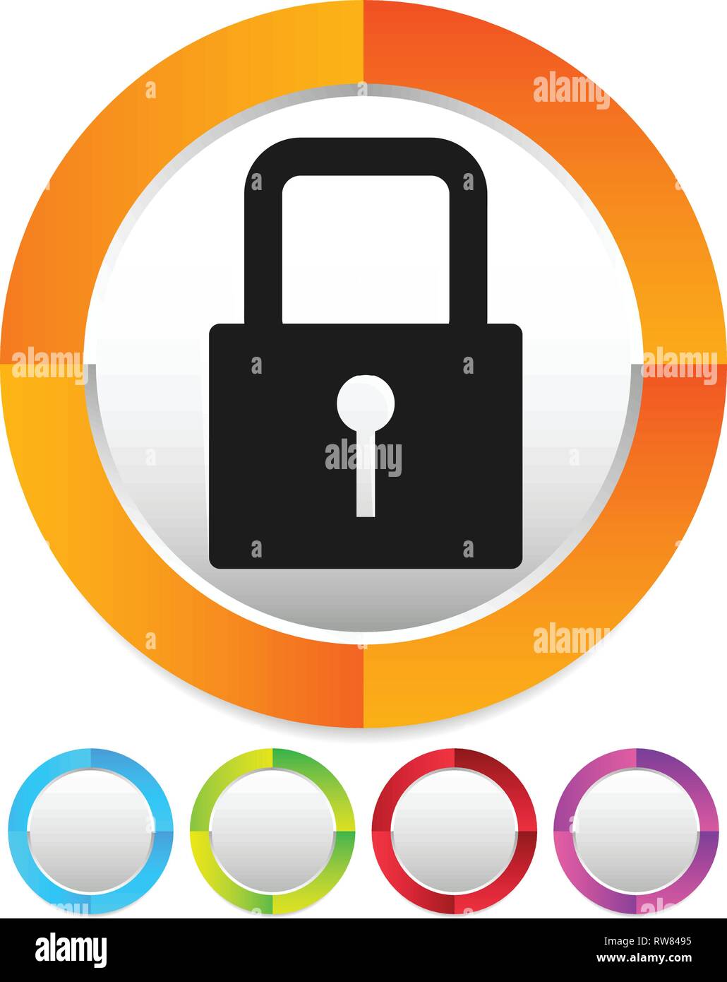For security, prevention, privacy themes: Padlock icon Stock Vector ...