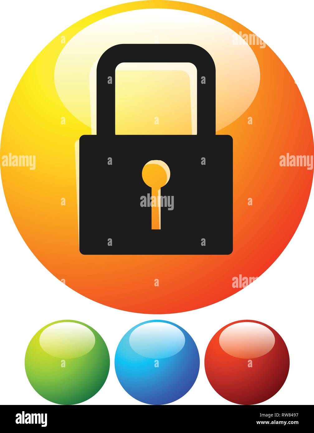 For security, prevention, privacy themes: Padlock icon Stock Vector ...