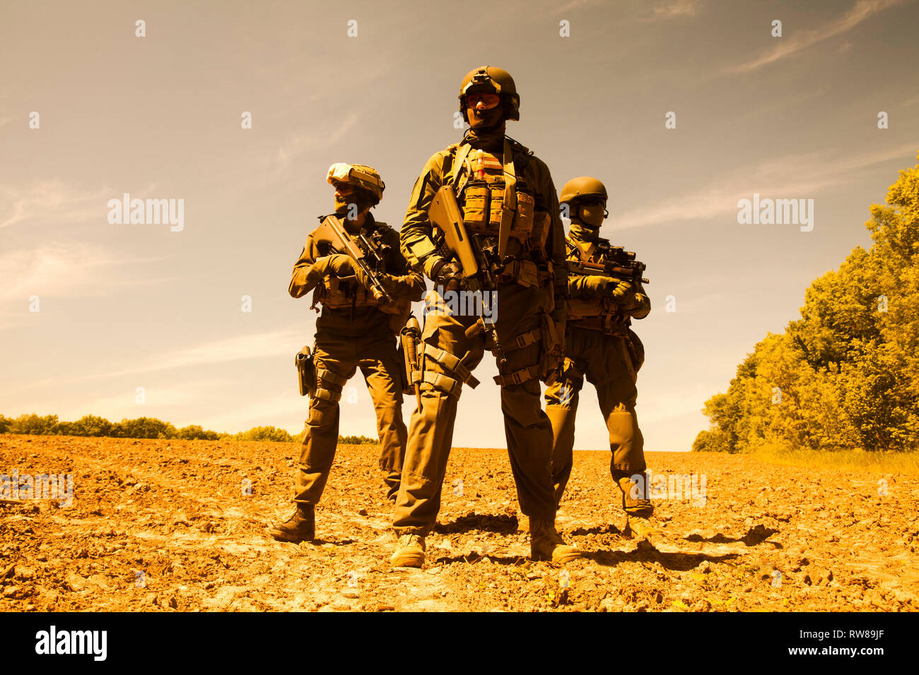 Group of Jagdkommando soldiers of the Austrian special forces Stock ...