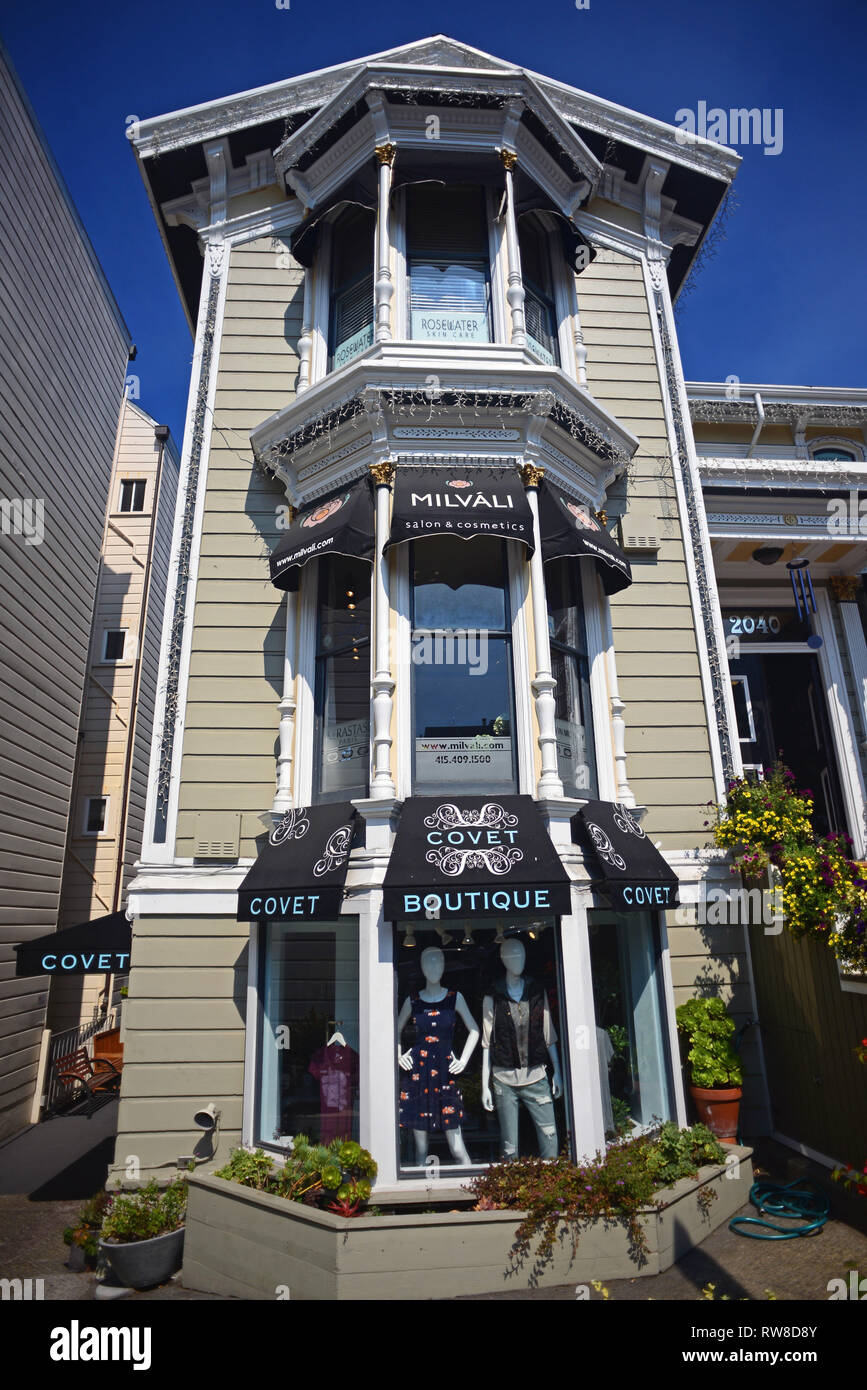 Covet boutique store in Russian Hill, San Francisco Stock Photo - Alamy