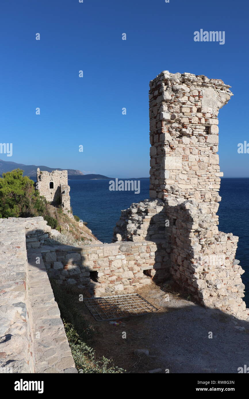 ruins of castle of Lykourgos Logothetis Stock Photo - Alamy