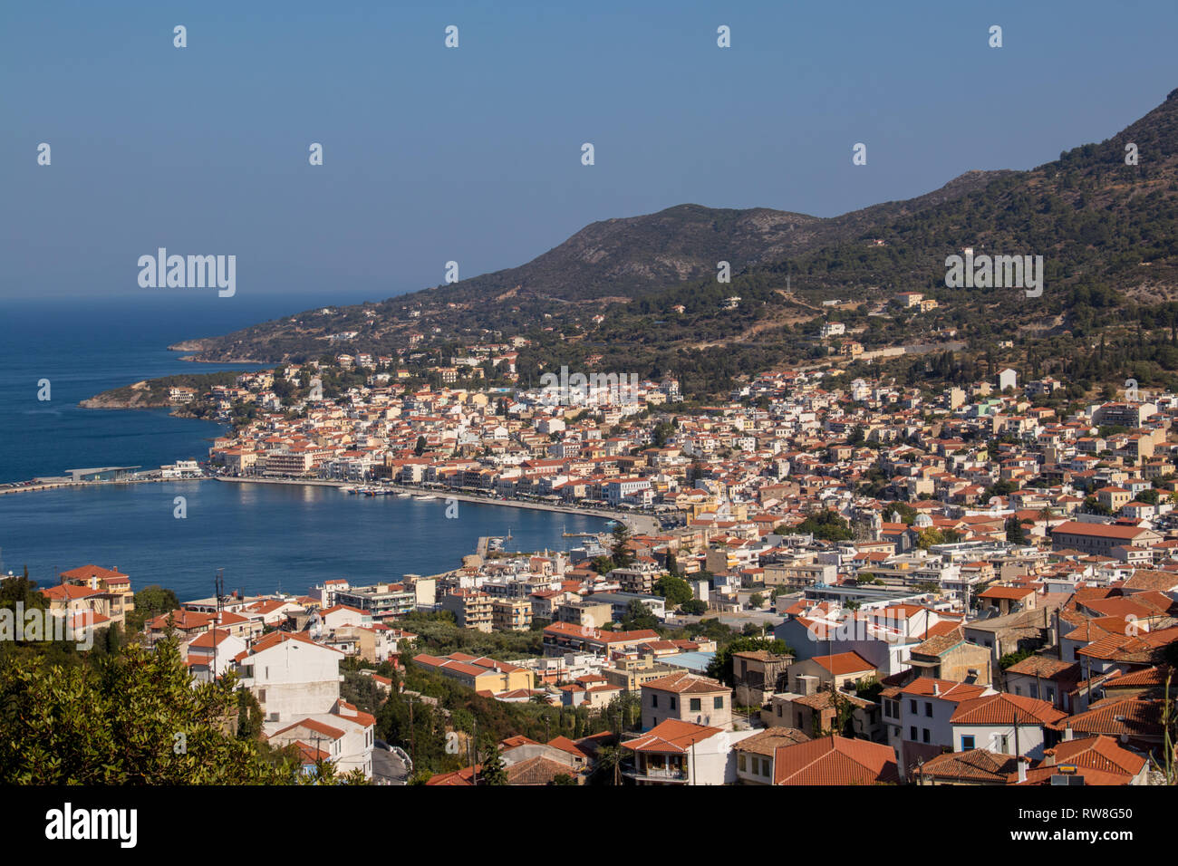 Samos greece port vathy hi-res stock photography and images - Alamy