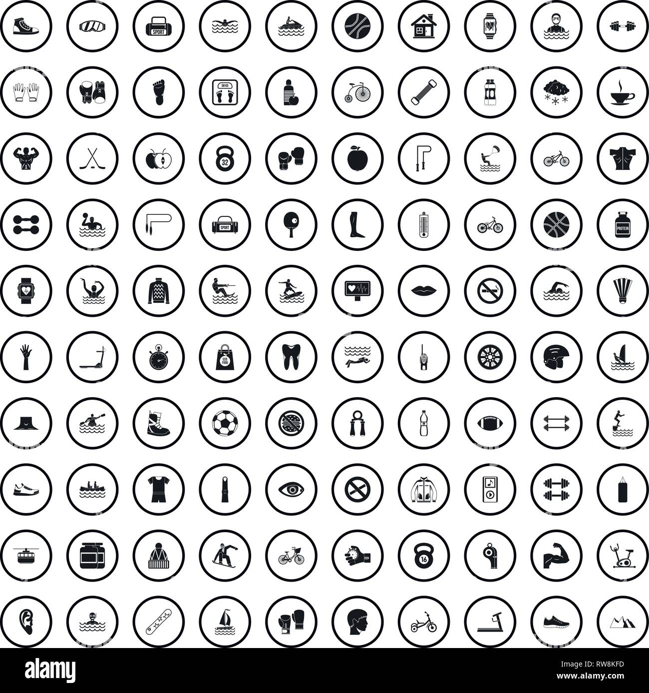 100 men health icons set, simple style Stock Vector Image & Art - Alamy