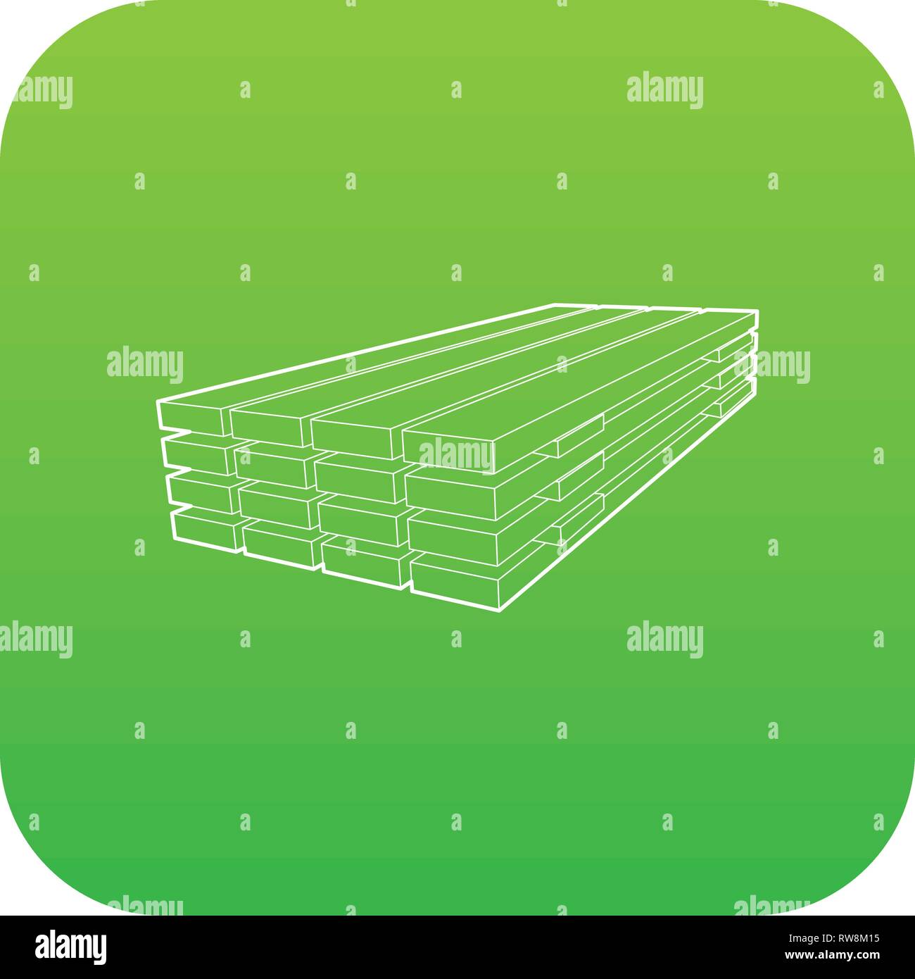 Wooden boards icon green vector Stock Vector Image & Art - Alamy