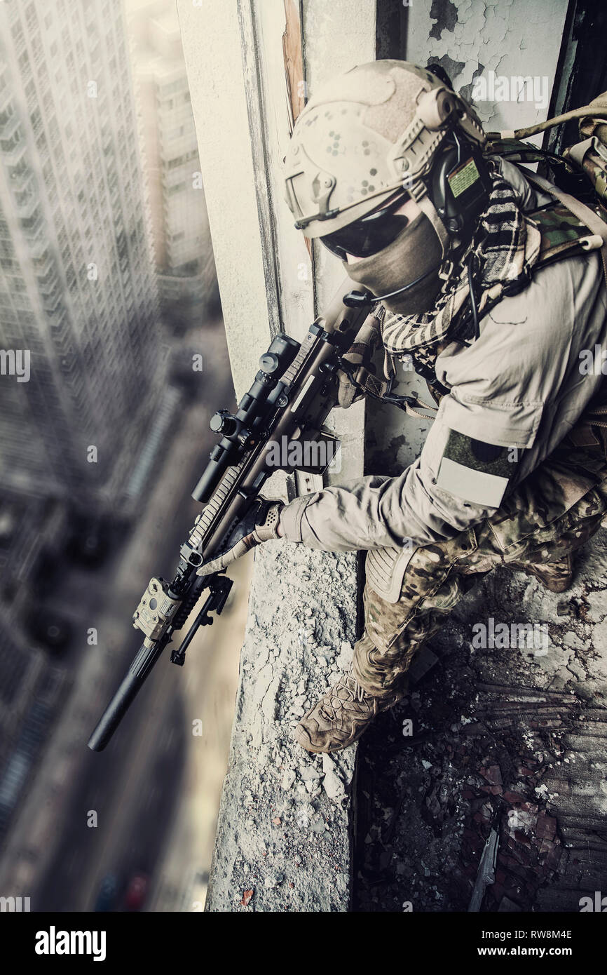 United States Army ranger during a military operation Stock Photo - Alamy