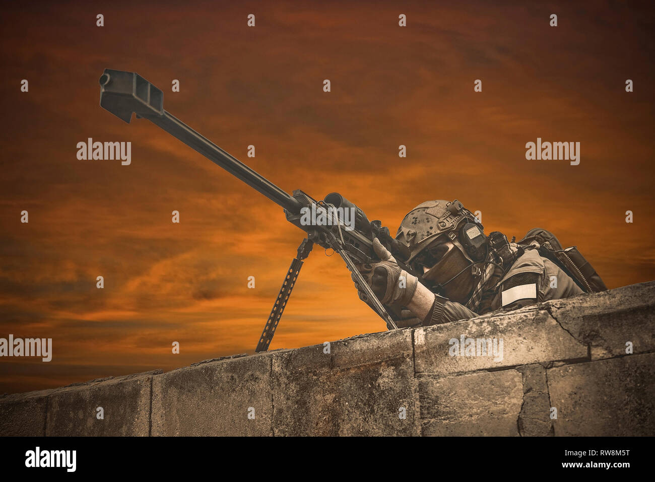 U.S. Army sniper during a military operation Stock Photo - Alamy