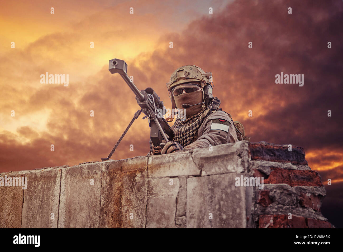 U.S. Army sniper during a military operation Stock Photo - Alamy