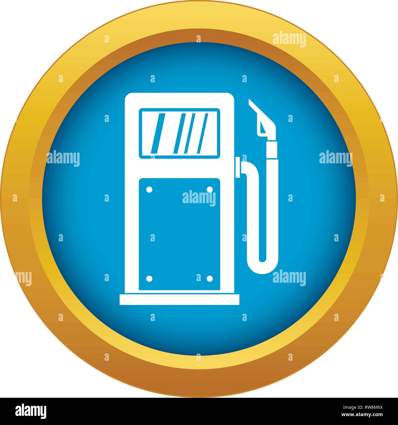 Gasoline pump icon blue vector isolated Stock Vector Image & Art - Alamy