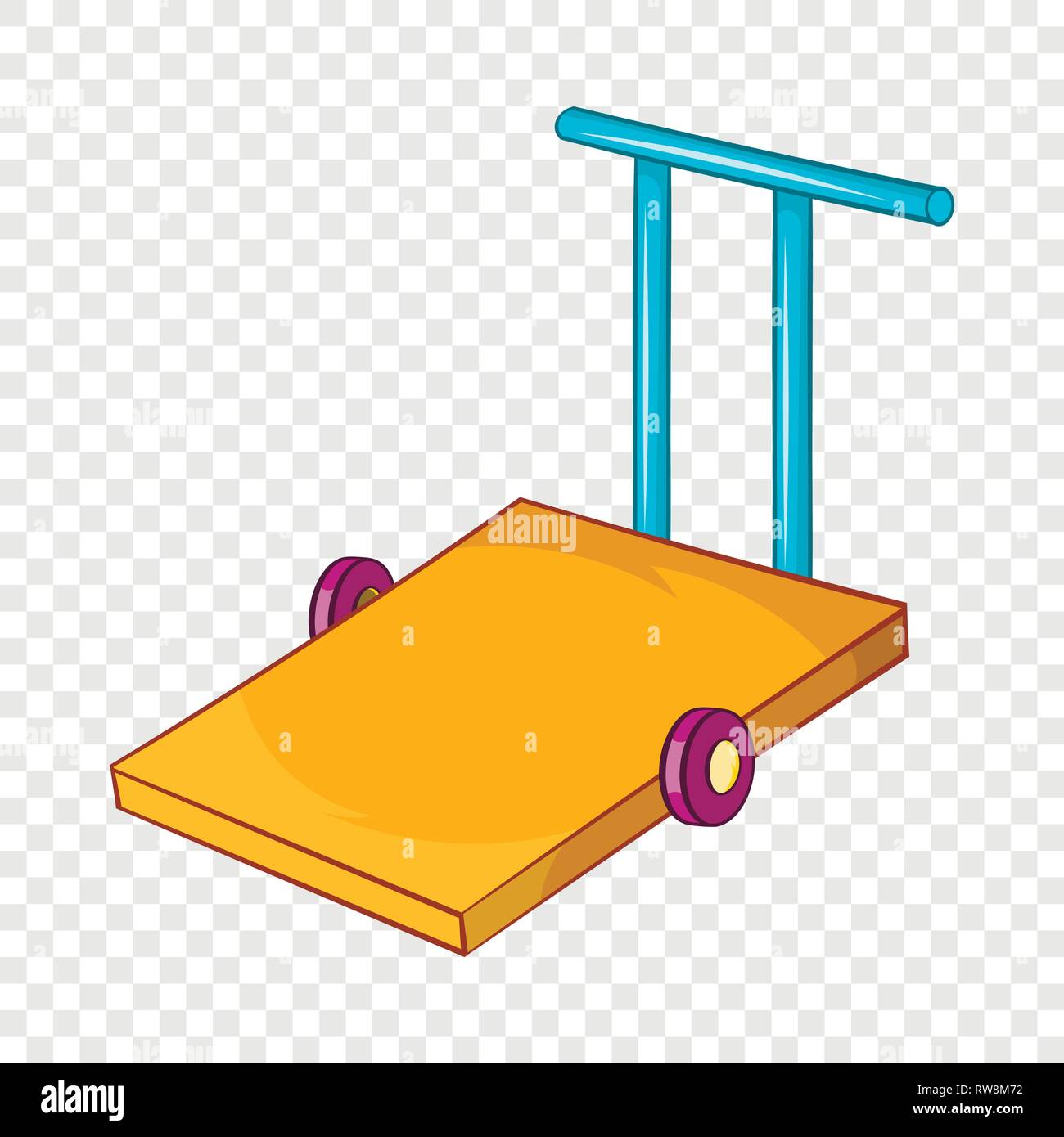 Empty luggage airport trolley Stock Vector Images - Alamy