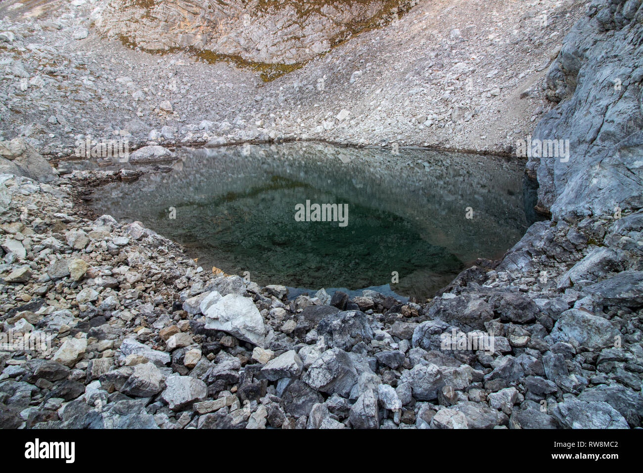 small black lake in Triglav valley Stock Photo - Alamy