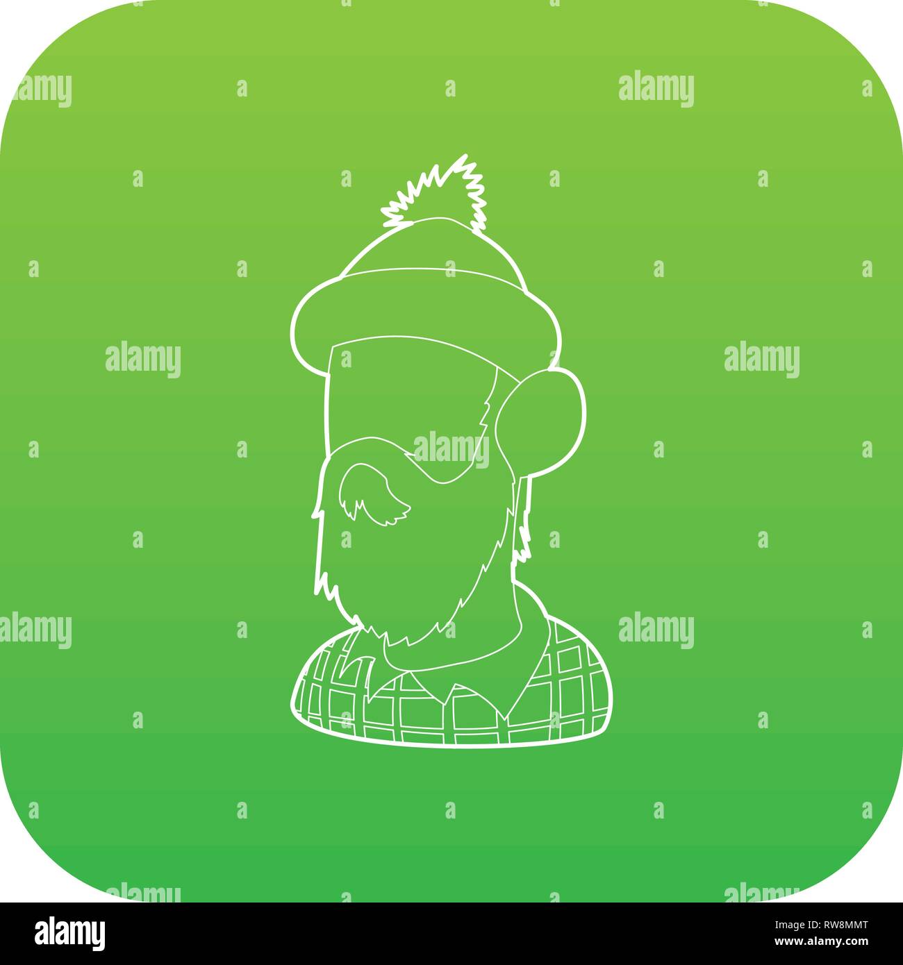 Serious lumberjack Stock Vector Images - Alamy
