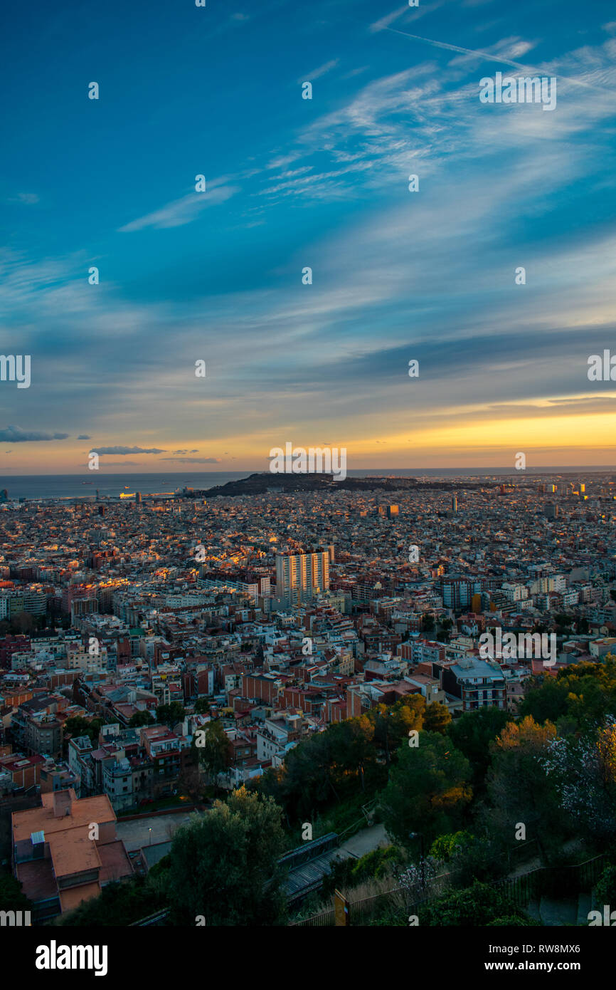 Overview of Barcelona - Spain Stock Photo - Alamy