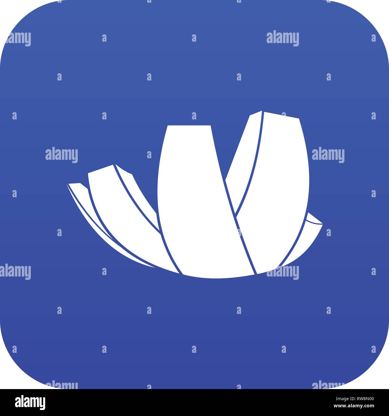 ArtScience Museum in Singapore icon digital blue Stock Vector Image ...