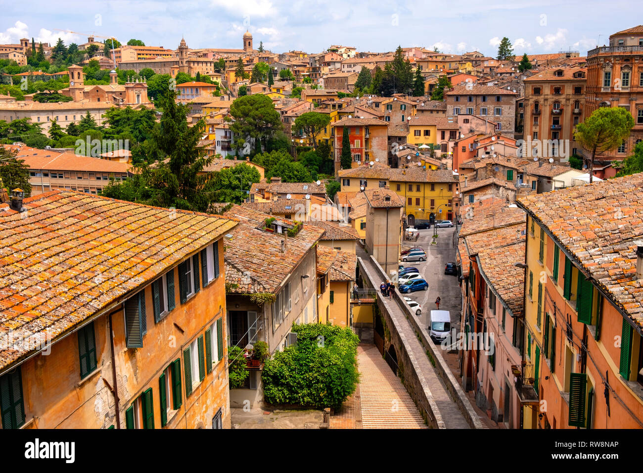 Perugia Street Umbria Italy High Resolution Stock Photography and ...