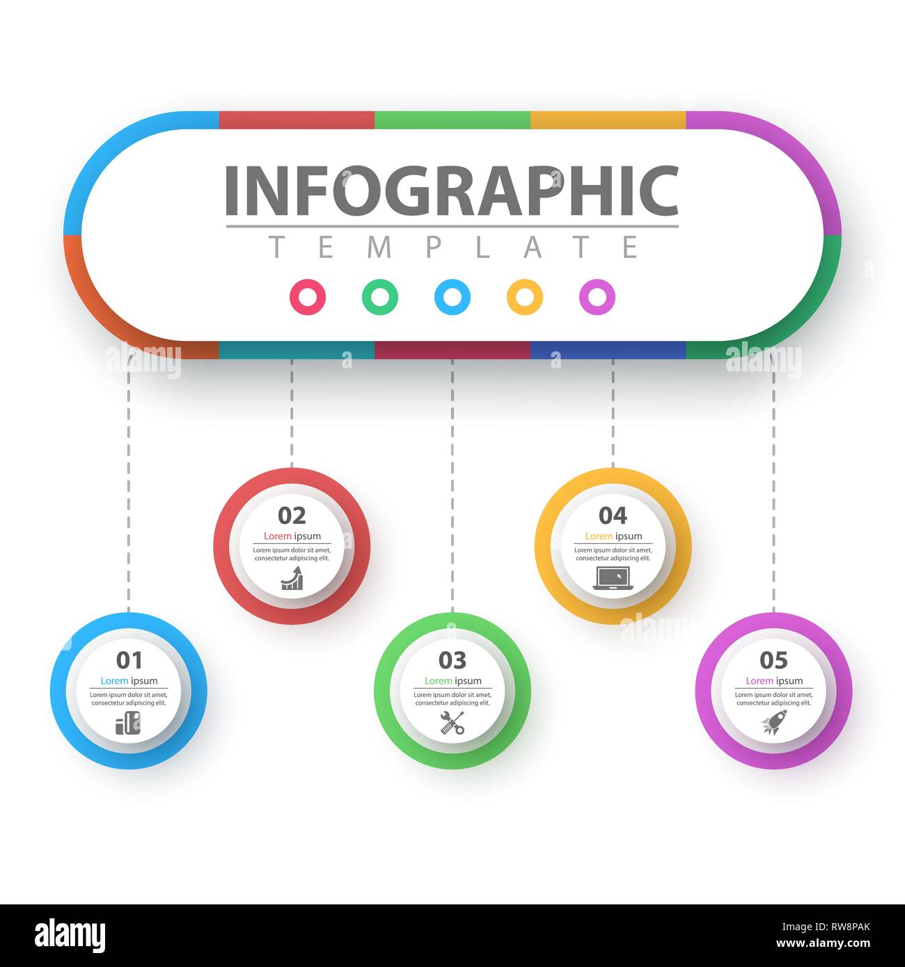 Business Infographic. Paper Origami Template Stock Vector Image & Art