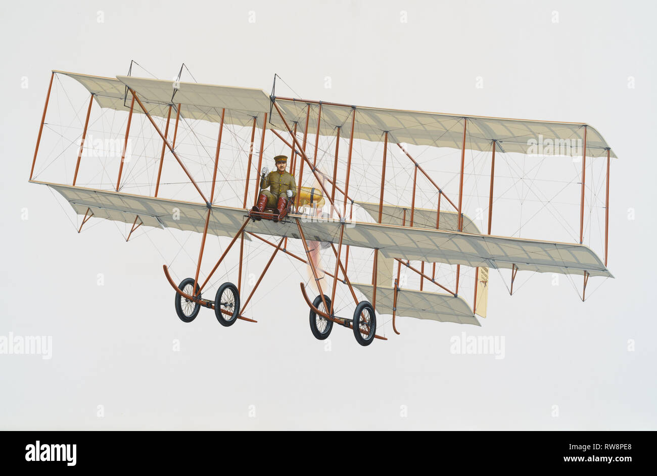 Henri farman his airplane hi-res stock photography and images - Alamy