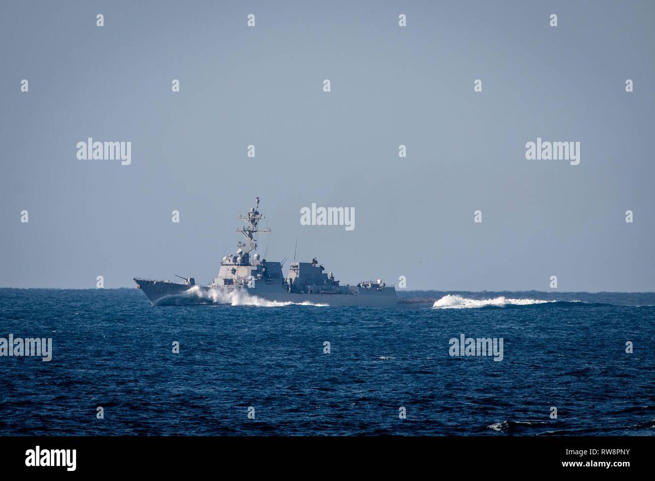 STRAIT OF HORMUZ (Mar. 2, 2019) The Arleigh Burke-class guided-missile ...