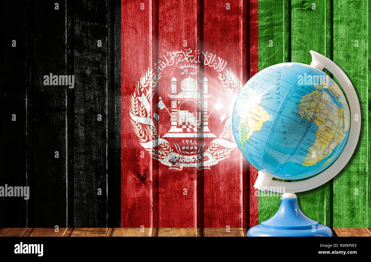 Afghanistan map flag hi-res stock photography and images - Alamy