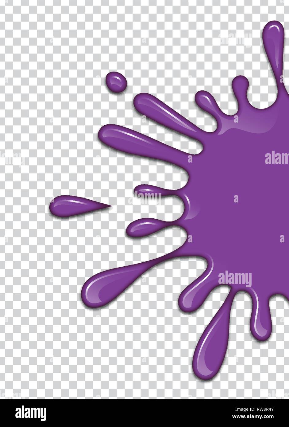 Vector purple splash with transparency background Stock Vector Image ...