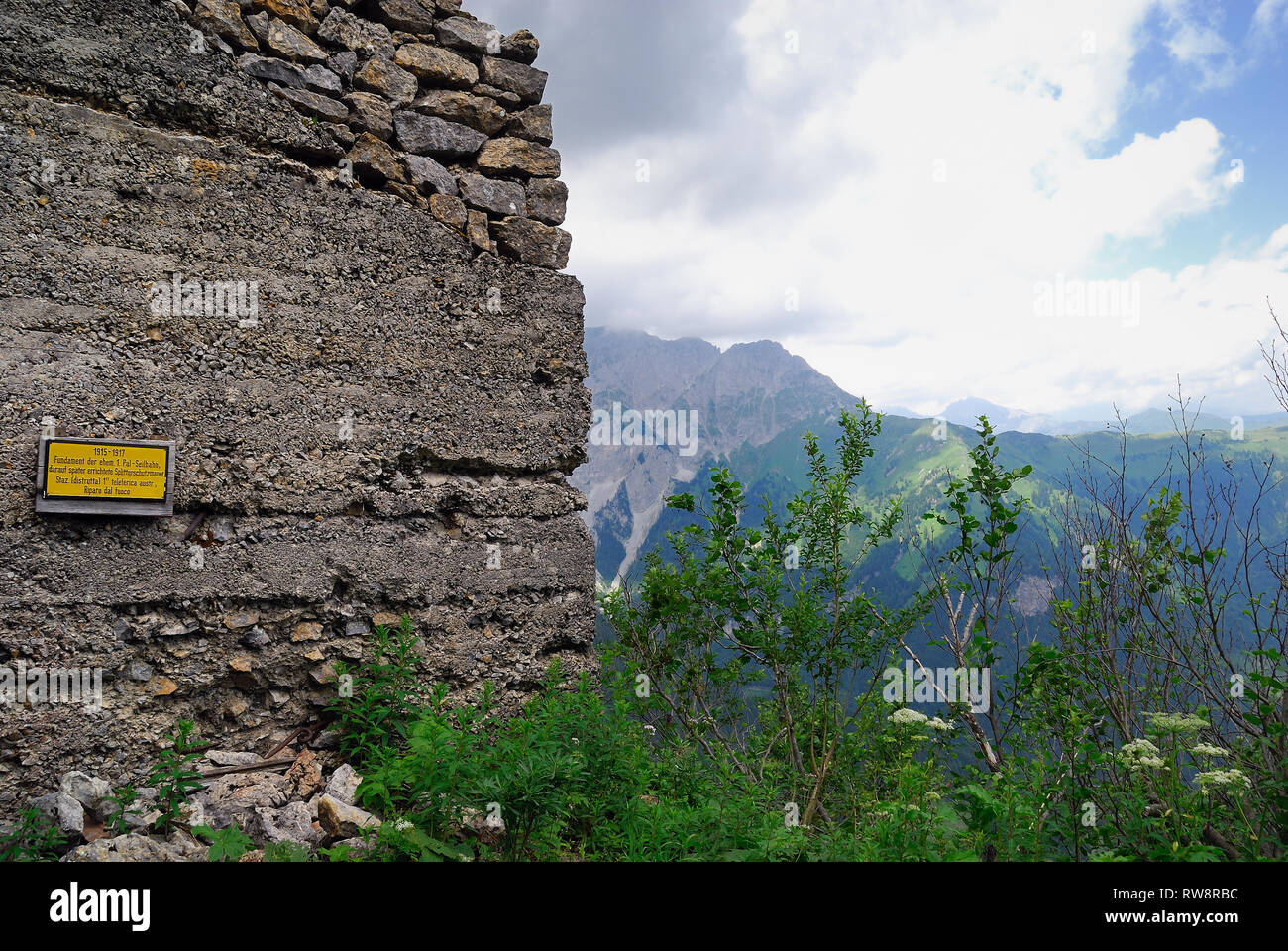 Kleiner Pal (Italian : Pal Piccolo), Carnic Alps. WWI, Austro-Hungarian ...