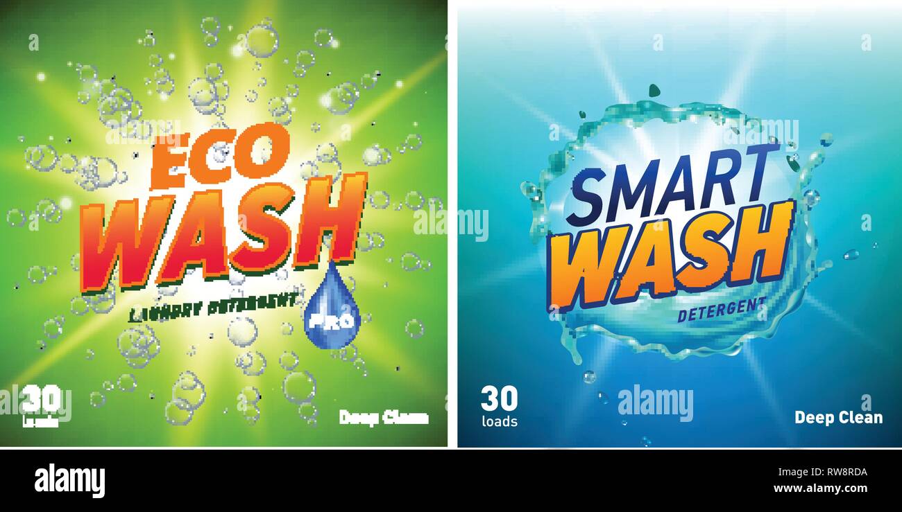 detergent packaging concept design showing eco friendly cleaning and ...