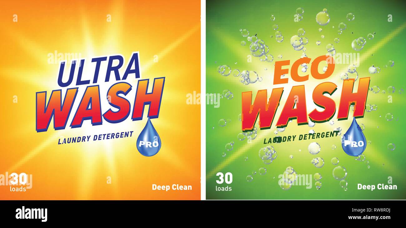 detergent packaging concept design showing eco friendly cleaning and ...