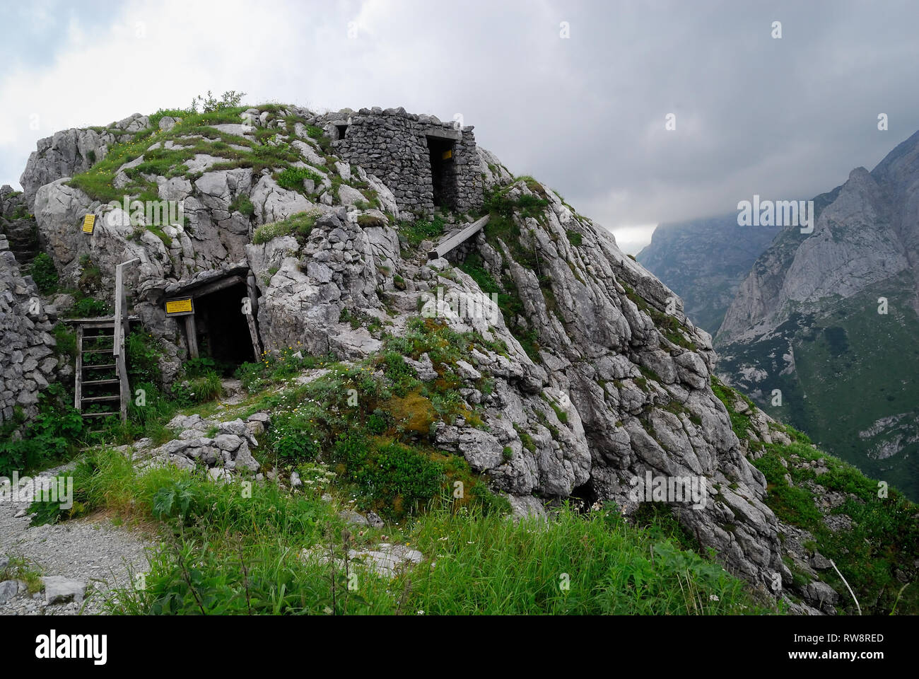 Kleiner Pal (Italian : Pal Piccolo), Carnic Alps. WWI, Austro-Hungarian ...