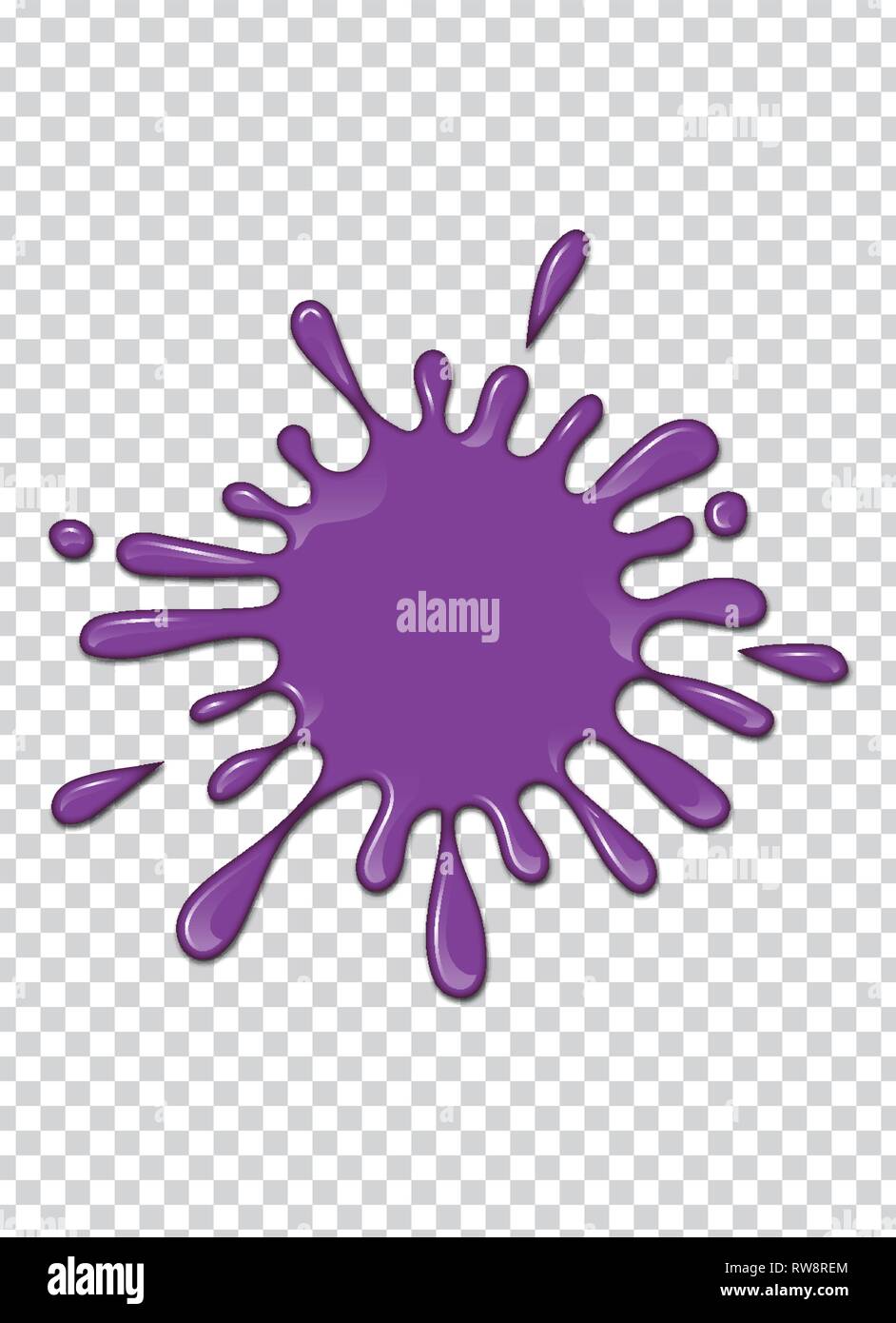 Vector purple splash with transparency background Stock Vector Image ...