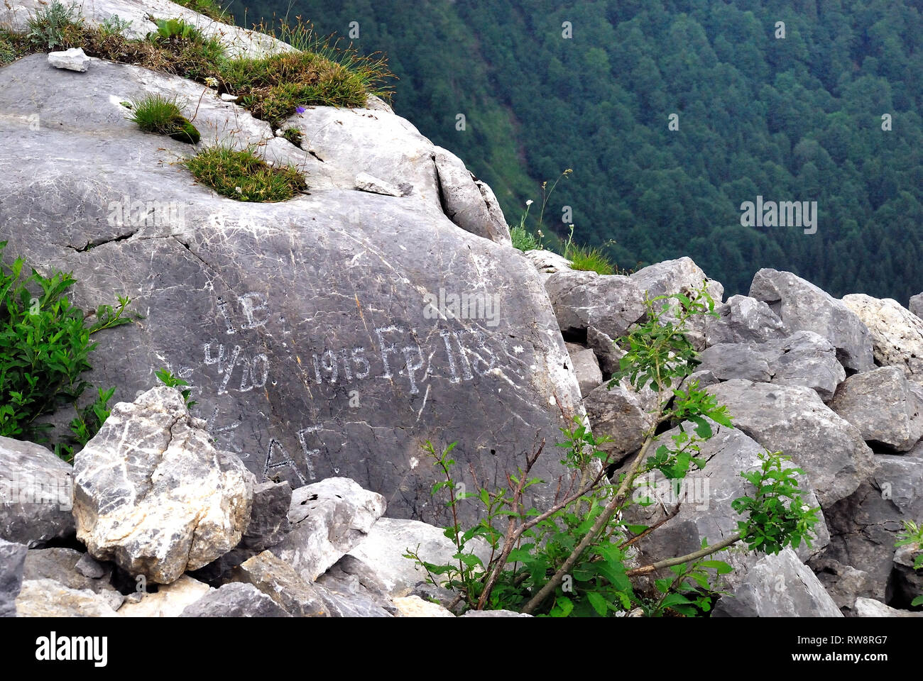 Kleiner Pal (Italian : Pal Piccolo), Carnic Alps. WWI, Austro-Hungarian ...