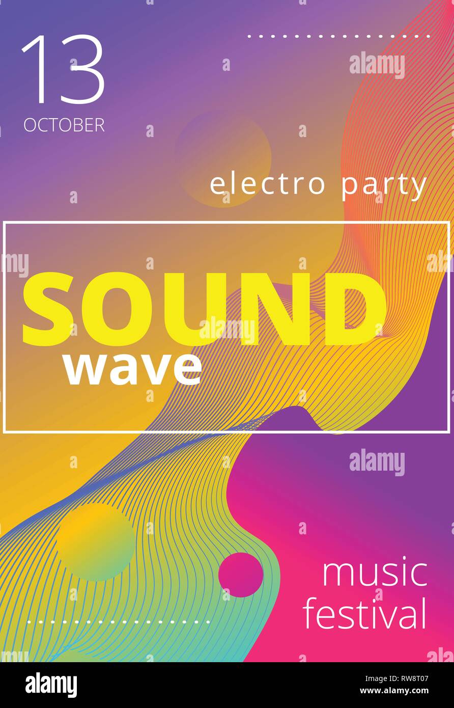 Electronic Music Festival Flyer