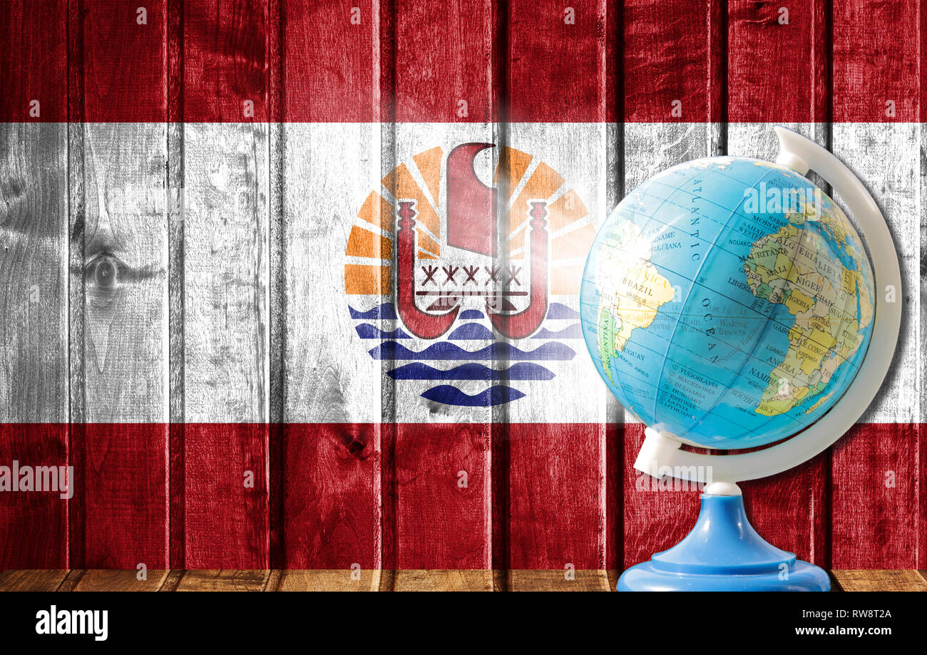 French polynesia flag and map hi-res stock photography and images - Alamy