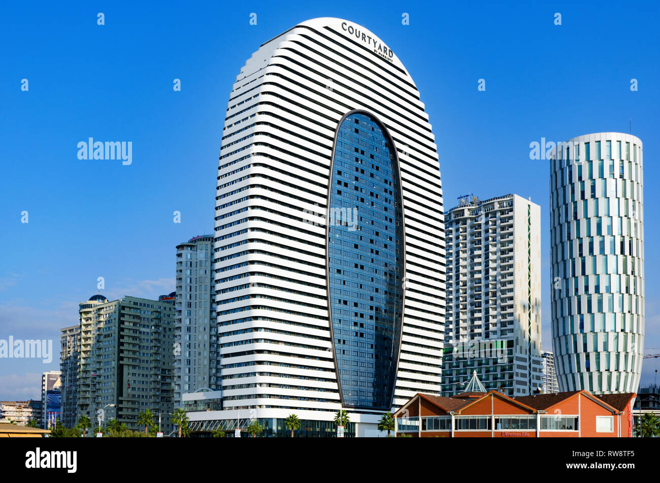 Batumi, Georgia, 2018-10-10: First Marriott Courtyard international ...