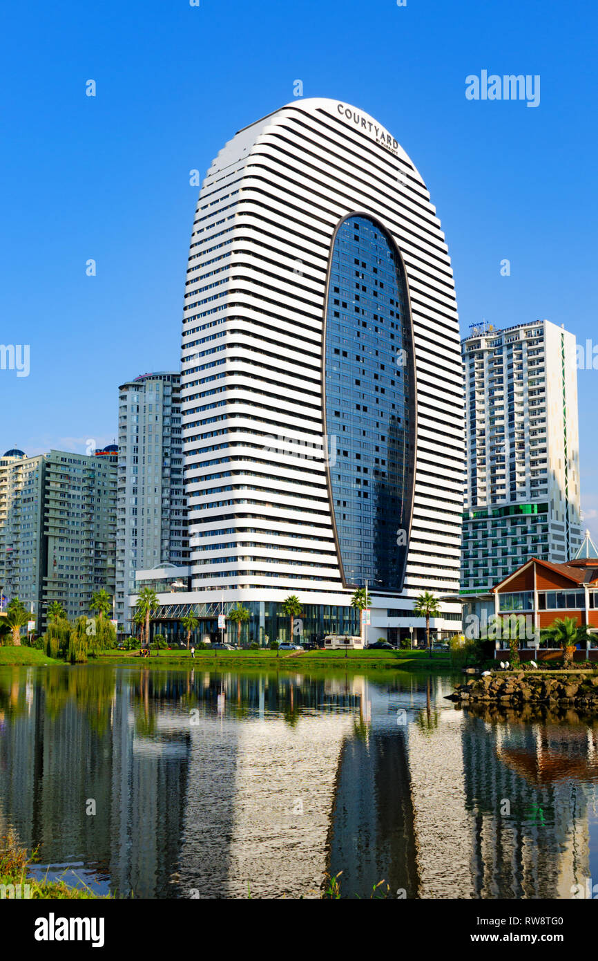 Batumi, Georgia, 2018-10-10: First Marriott Courtyard hotel in town ...