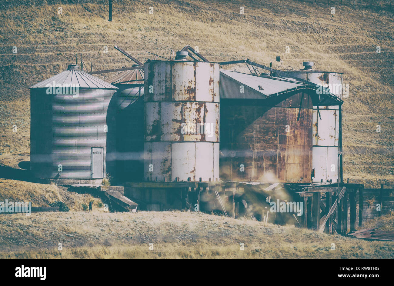 A rustic agricultural farming facility in California Stock Photo - Alamy