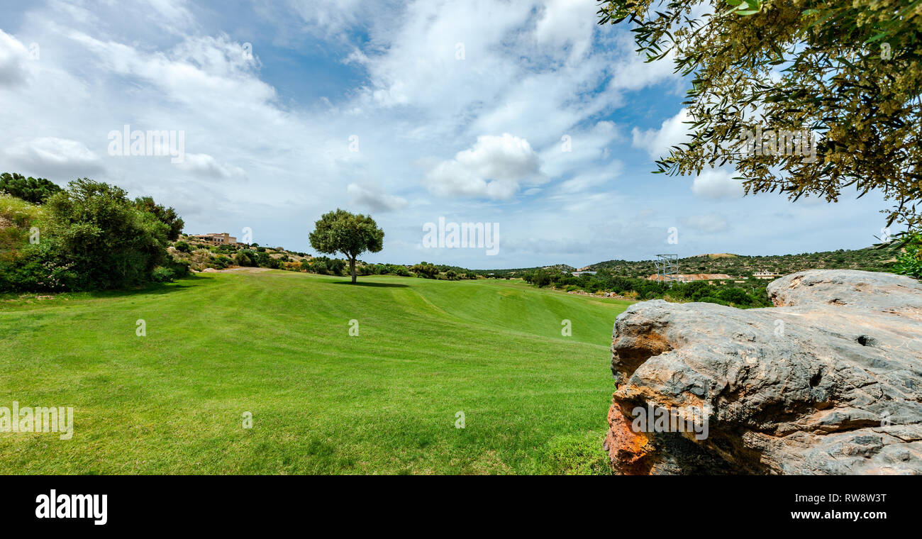 Golf course, Crete, Greece Stock Photo - Alamy