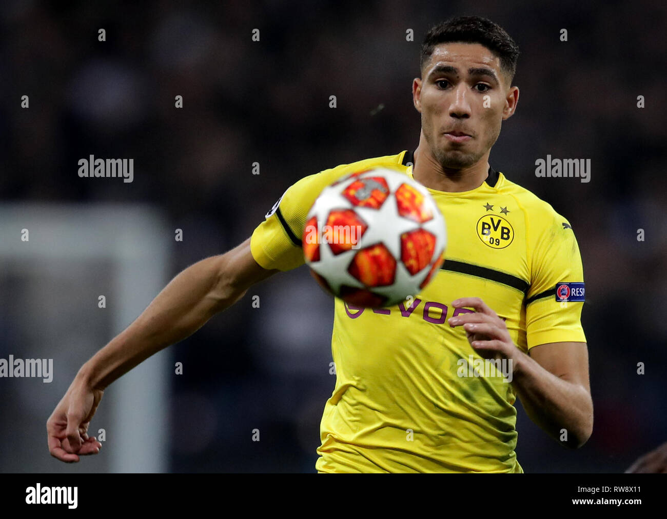 Borussia Dortmund's Achraf Hakimi Stock Photo - Alamy