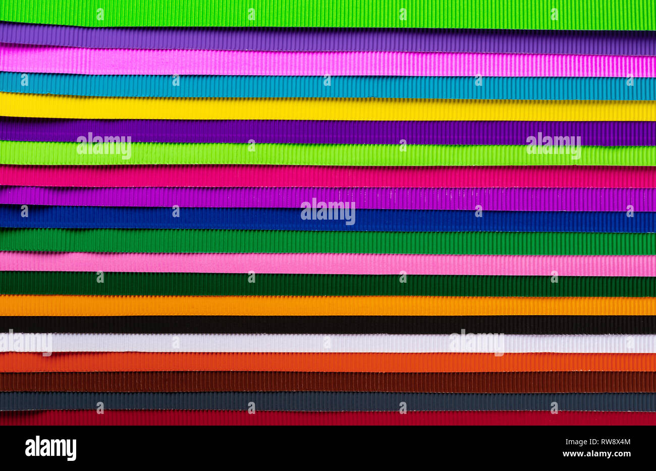 multi color cardboard corrugated papers as background Stock Photo - Alamy