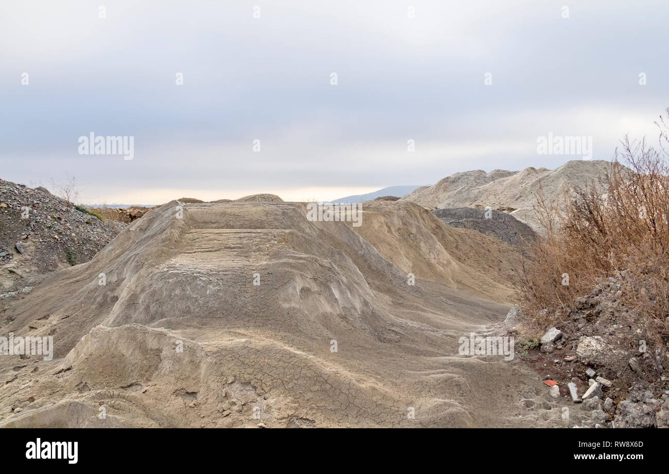 spoil heap scenery at a quarry in Southern Germany Stock Photo - Alamy