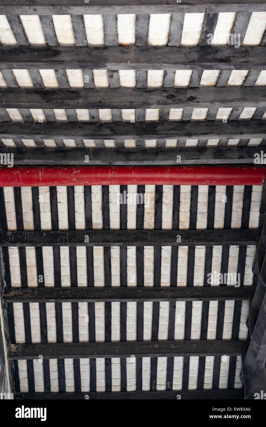 roof inside of a traditional Chinese building Stock Photo - Alamy